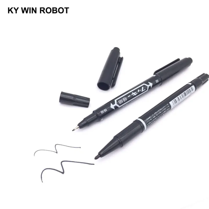 Black CCL Anti-etching PCB circuit board Ink Marker Double Pen DIY PCB ...