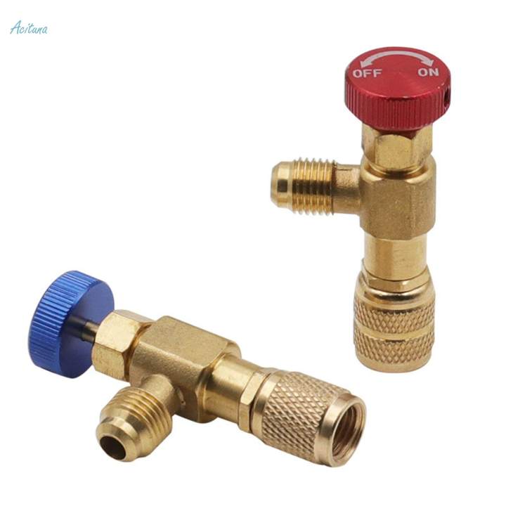 Connector Air Conditioning Safety Valve On Off Valve Liquid Adapter ...