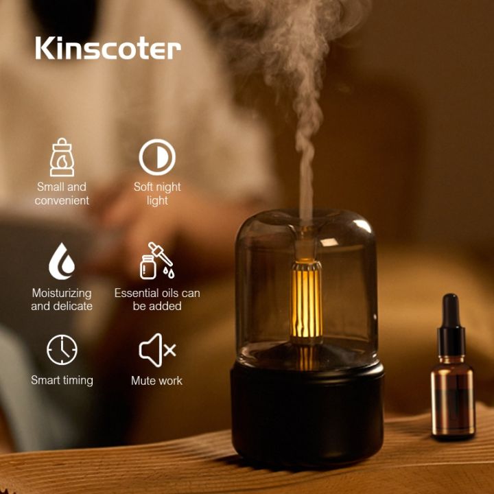 KINSCOTER Aromatherapy Essential Oil Fragrance Diffuser, Electric USB Aroma Diffuser, Mini ...