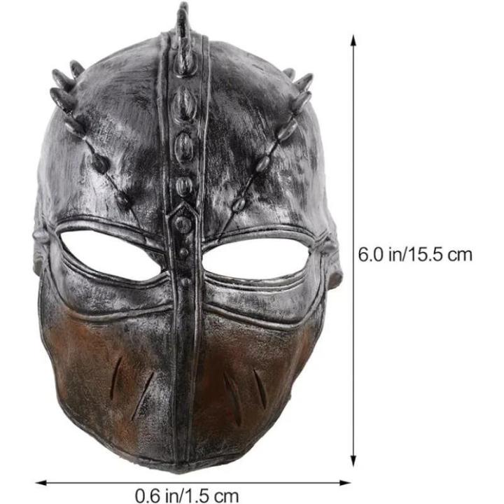 New Cosplay Spartan Viking Warrior Latex Mask Medieval Roman Soldier ...