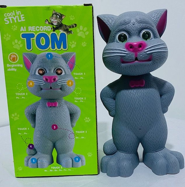 Talking Tom Sensitive Intelligent and Recording talk back toy with AI ...