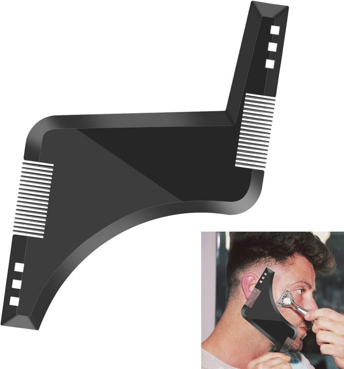 Beard Shaping Styling Template Comb Barber Tool Line Up Symmetry Trimming Guide | Daraz.lk