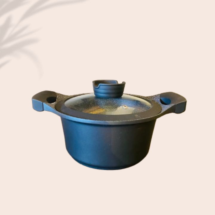 NON-STICK DIE CAST 20CM DEEP CASSEROLE POT W/LID | Daraz.lk