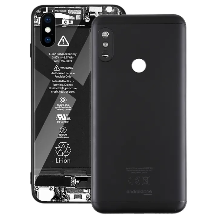 Back Cover for Xiaomi Redmi 6 Pro(Black) | Daraz.lk