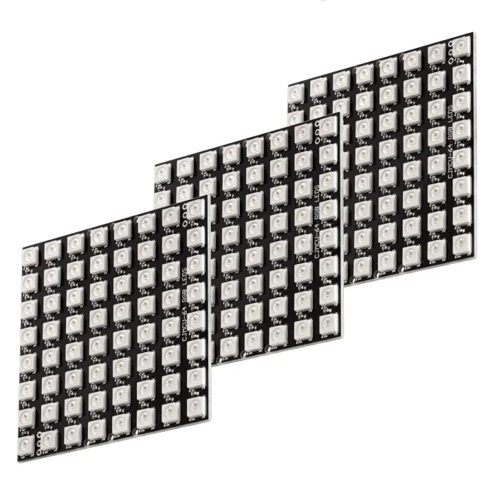 3 x U 64 LED Matrix Panel CJMCU-8X8 Module Compatible with for Arduino ...