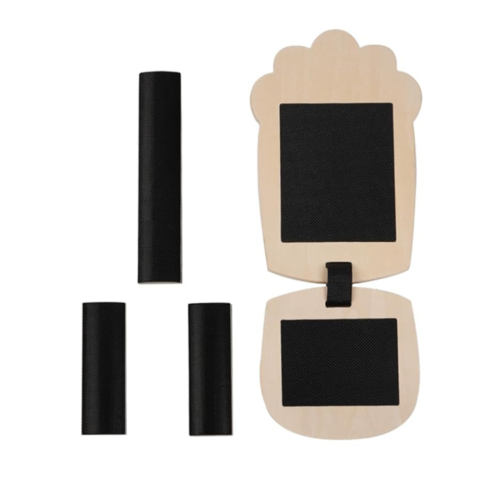 Ankle Foot Strengthener Stretcher Wood Wobble Board, Single Leg Balance ...