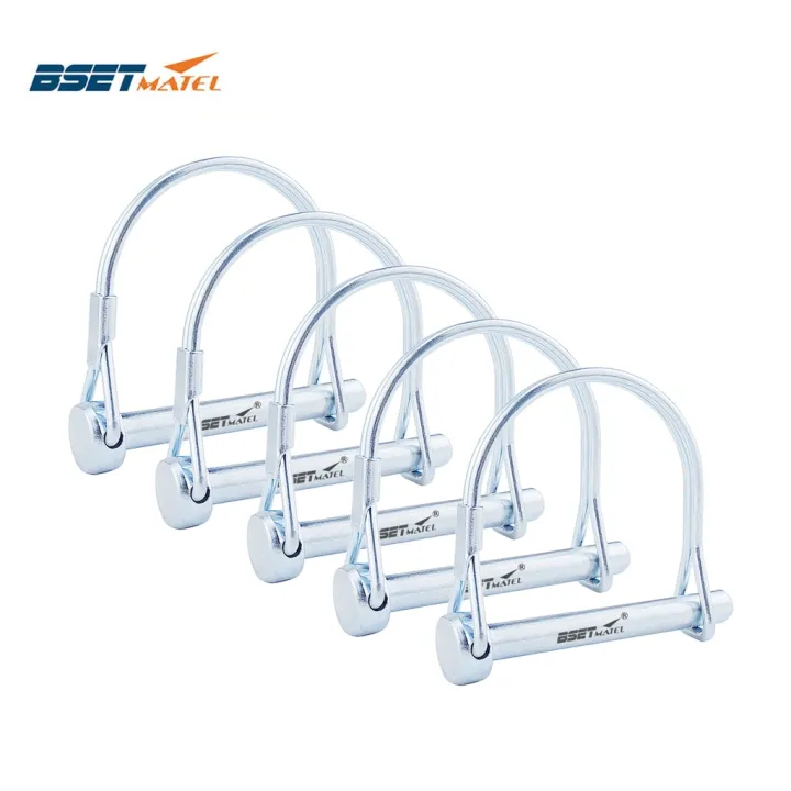 5X Spring Carbon Steel PTO Pin Round Arch Wire Shaft Locking Lock Pin ...