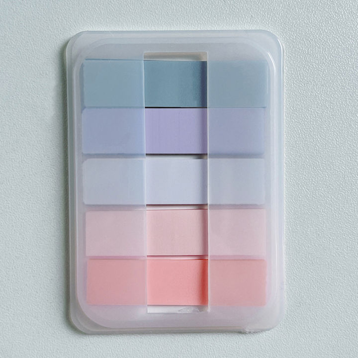 1Set Vintage Morandi Color Transparent Sticky Notes Paster Sticker ...
