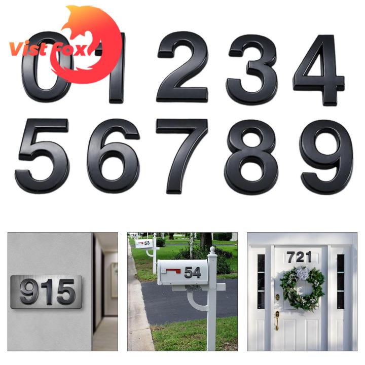 Self-adhesive Mailbox Number Modern Self-adhesive 3d House Number Easy ...