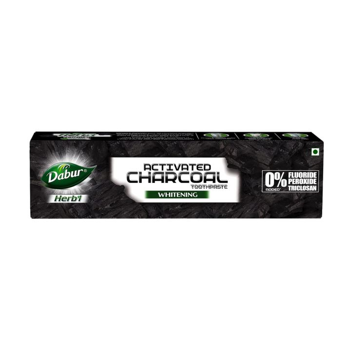 DABUR Herb'L Activated Charcoal Toothpaste-120G|Black Gel Toothpaste ...