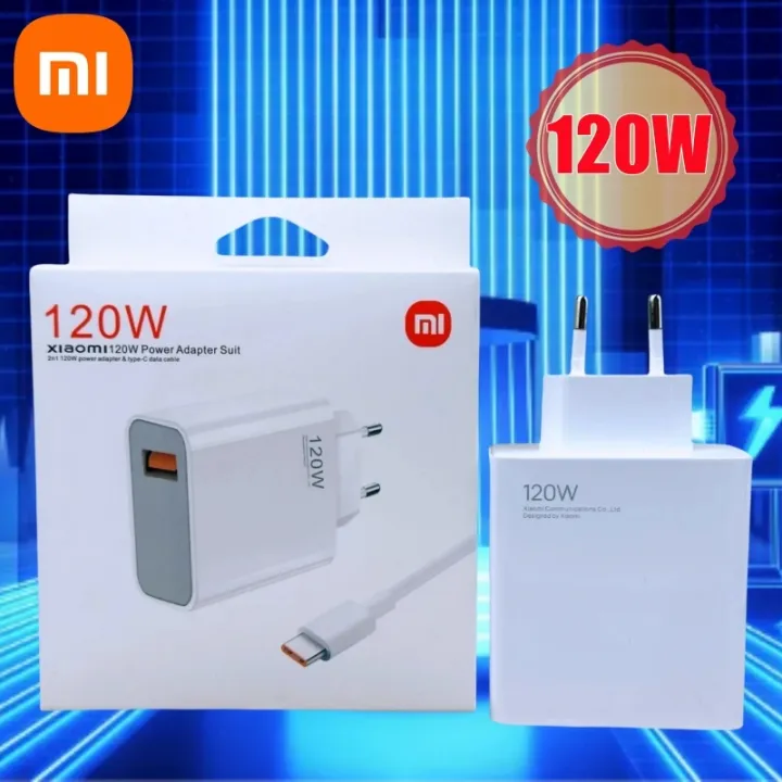 Turbo Charger 120W Super Fast Hyper Charge Adapter for Redmi 12C Note ...