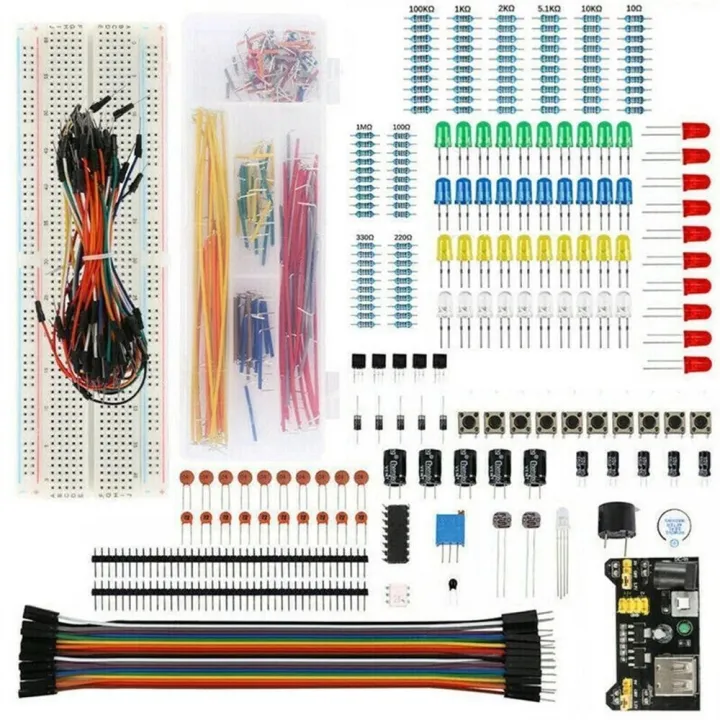 RGB LED Jumper Wire Basic Starter Kit for Arduino R3 Power Supply ...