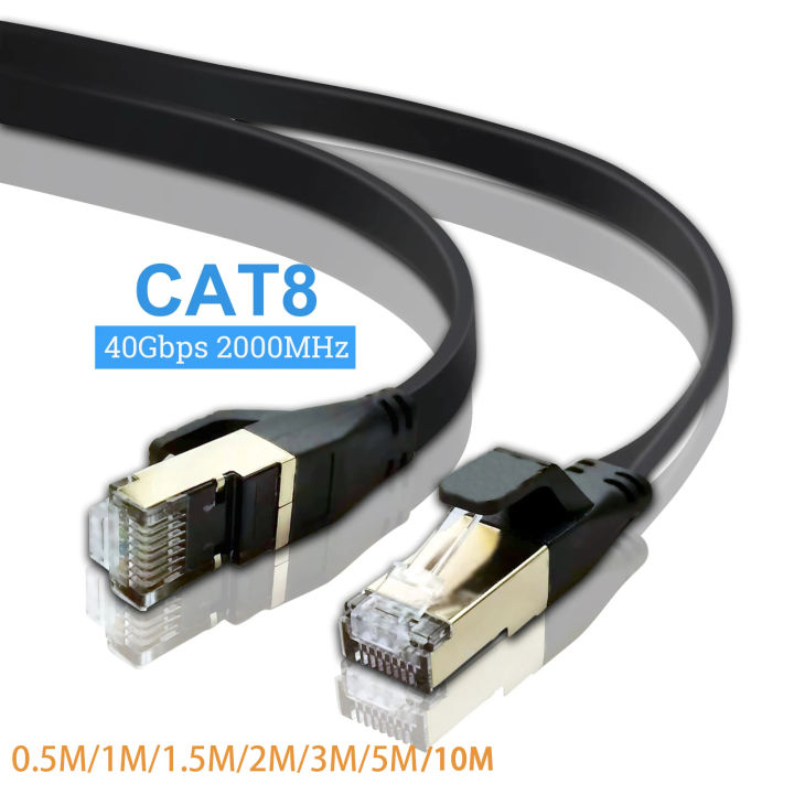 40Gbps Cat8 Ethernet Cable RJ 45 10 15 20 Meter Cat 8 2000MHz High ...