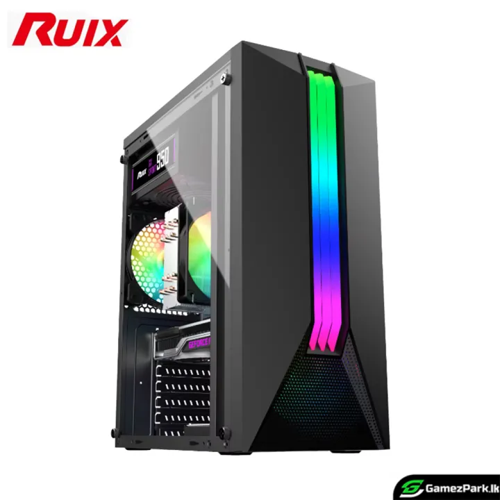 RUIX Jian RGB Brand New Side Glass Gaming PC Casing | Daraz.lk