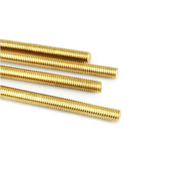 Solid Brass Metric Bolt Full Thread Shaft Rod Bar Stud M2 M2.5 M3 M4 M5 ...
