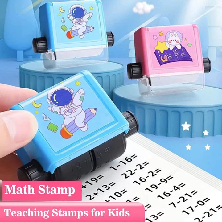 Teaching Stamps Practice Tools Smart Math Roller Stamps Kids Addition ...