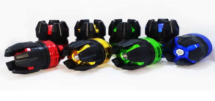 2Pcs XL Bobin Crash Pad Bike Cones 2 pcs (axle nut) modification For ...