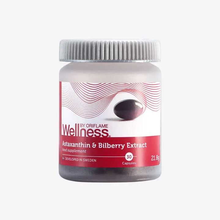 Oriflame VITAMINS SUPPLEMENTS Astaxanthin & Bilberry Extract 29688 ...