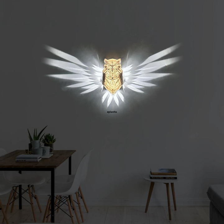 Halloween Bird Wall Lamp Owl Eagle Shape Projector Modern Creative ...