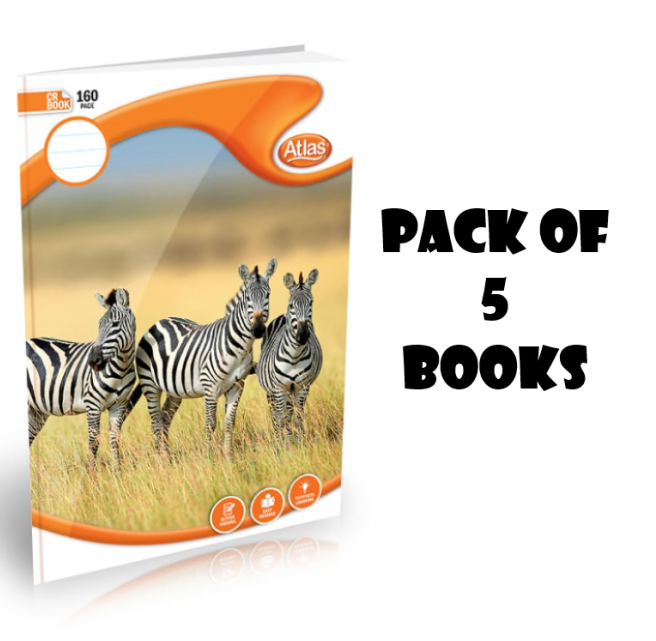 Atlas Single Ruled CR Book 160 Pages Book Set - 5 Books | Daraz.lk