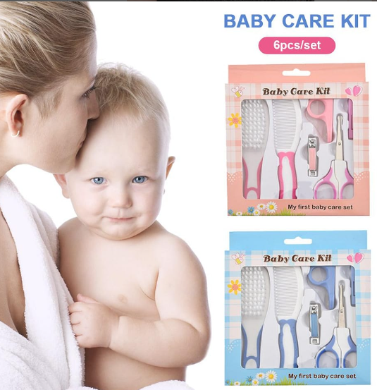 Newborn Baby Care Set For Boys and Girls 6pc Baby Grooming Gift Kit ...