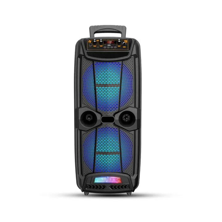 KTS-1743 8 Inch Dual Speaker Karaoke Super Bass Party Box Remote and ...
