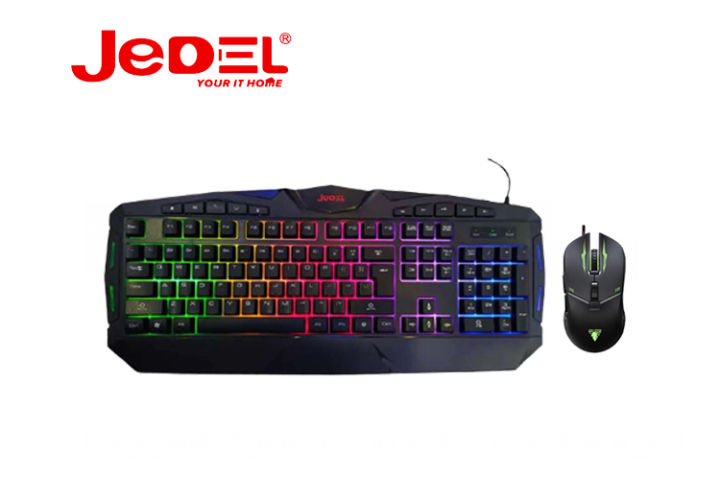 JEDEL GK103 Gaming Keyboard with Mouse, Computer Keyboard Combo, Gaming Keyboard Combo, RGB ...