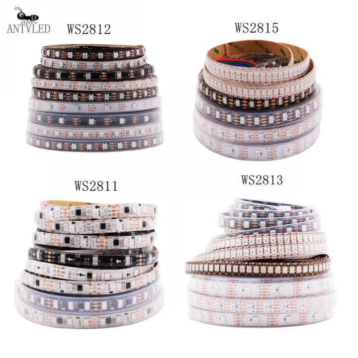 RGB LED Strip WS2811 WS2812B WS2813 WS2815 Individually Addressable ...