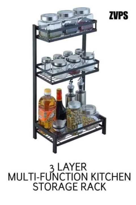 3 LAYER MULTI-FUNCTION STORAGE RACK | Daraz.lk