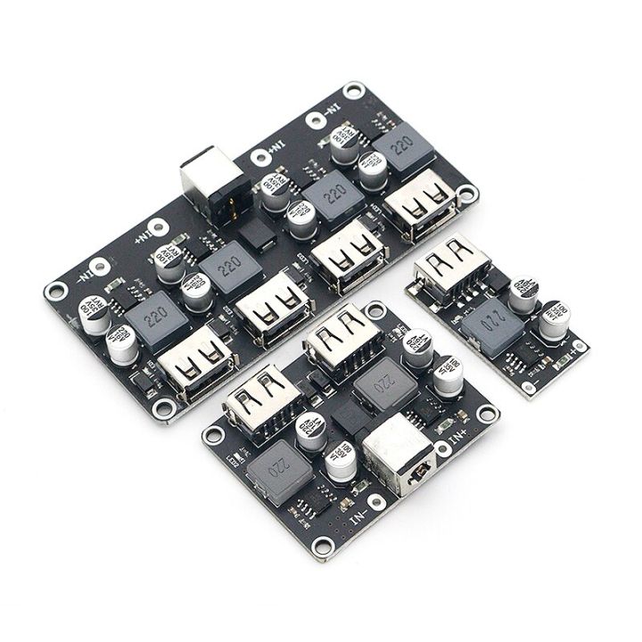 USB QC3.0 QC2.0 USB DC-DC Buck Converter Charging Step Down Module 6 ...