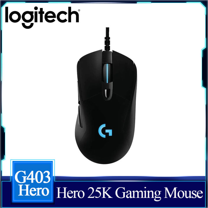 Logitech G403 Hero 25K Gaming Mouse Lightsync RGB Lightweight 87G+10G ...