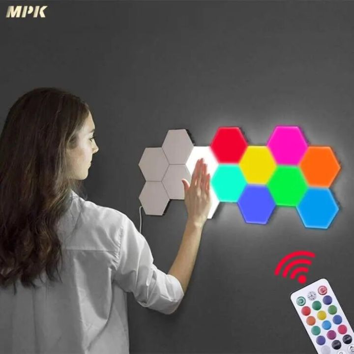 DIY Touch Control Quantum Modula Remote Control Wall Lights Sensitive ...