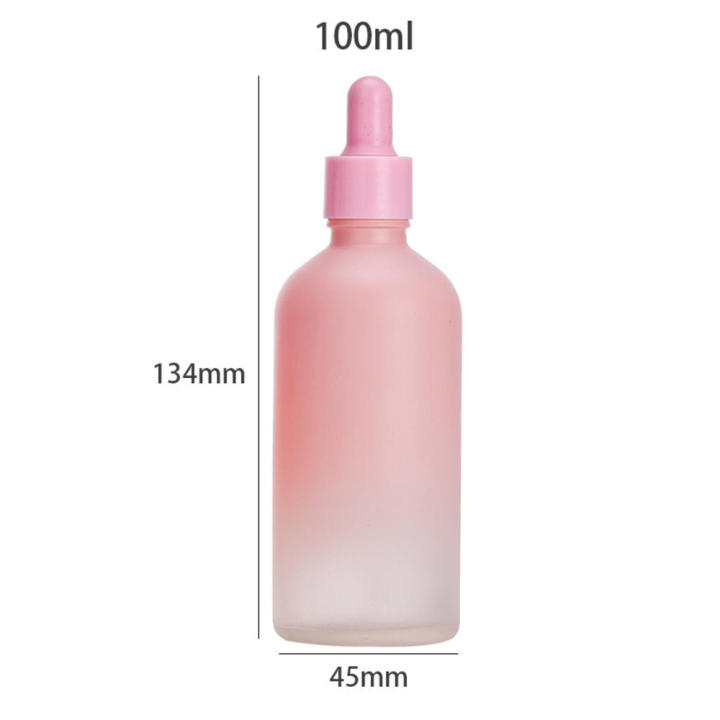 5ml/10ml/15ml/20ml/30ml/50ml/100ml Refillable Pink Glass Bottle ...