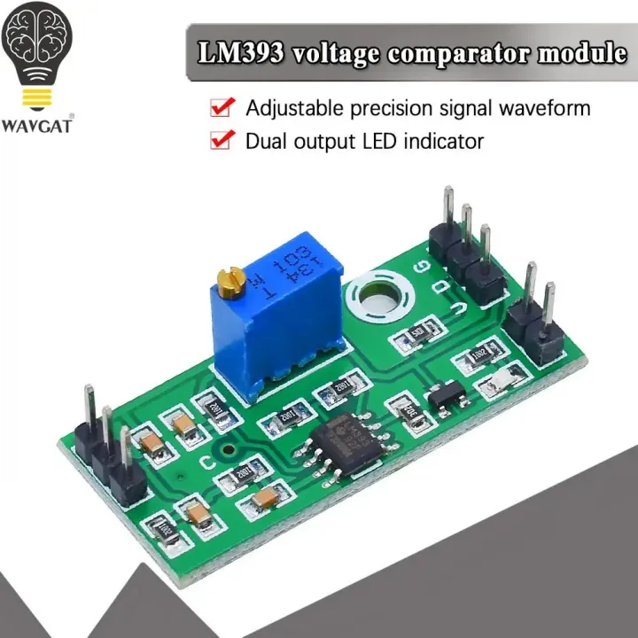 LM393 3.5-24V Voltage Comparator Module High Level Output Analog ...