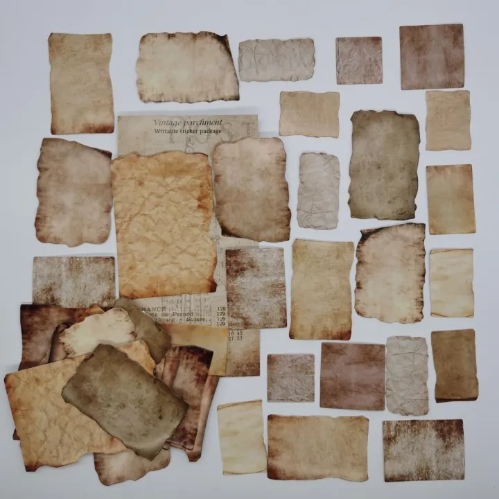 45PCS Vintage Letter Series Material Sticker DIY Scrapbooking Junk ...