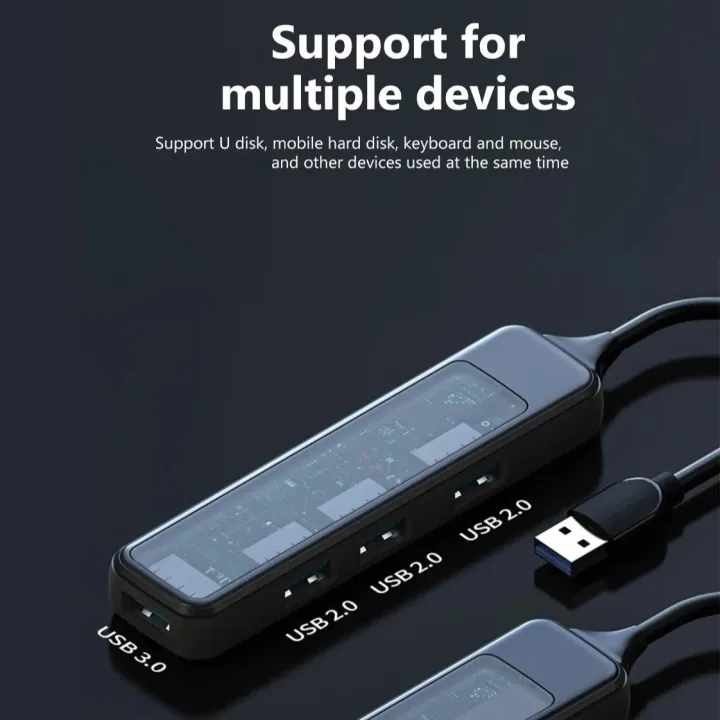 USB Extender Hub Docking Station USB 4 Port Multi Computer Splitter USB ...