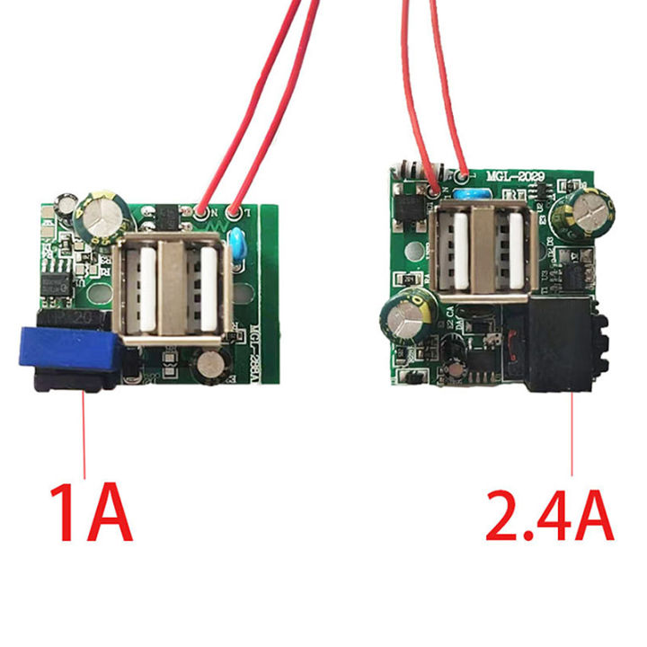 2.4A/1A 2 Way USB Output Charing Power Module Circuit Board For Mobile ...
