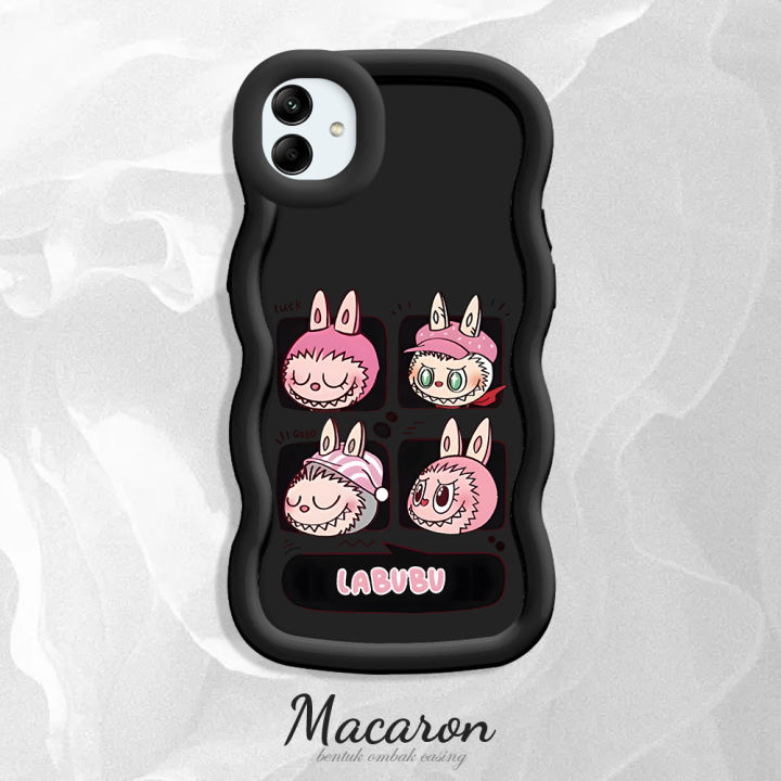 BILI for Samsung A04 Back Cover Cartoon Labubu Pattern Design Wavy Soft ...