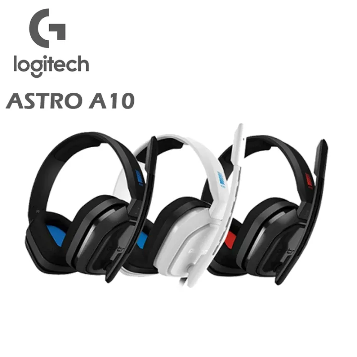 Logitech ASTRO A10 Wired Gaming Headset Lightweight Damage-Resistant 3 ...