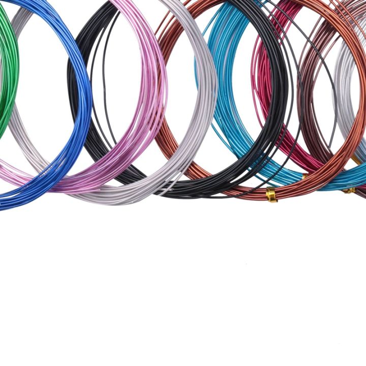 12 Rolls Assorted Colors Aluminium Craft Wire for DIY Craft, 1 mm in ...