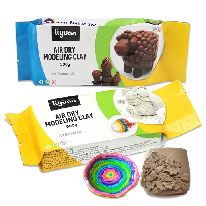 Liyuan Air Dry Modeling Molding Clay Sculpting Material Air Hardening ...