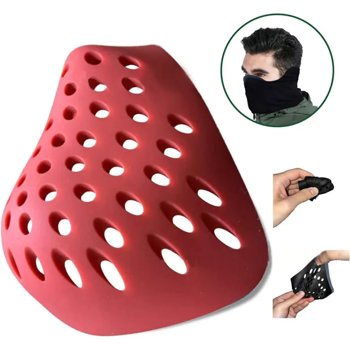 1 Pcs Black Red Silicone Mask Cover Mouth Masks Faceshell Cosplay Props ...