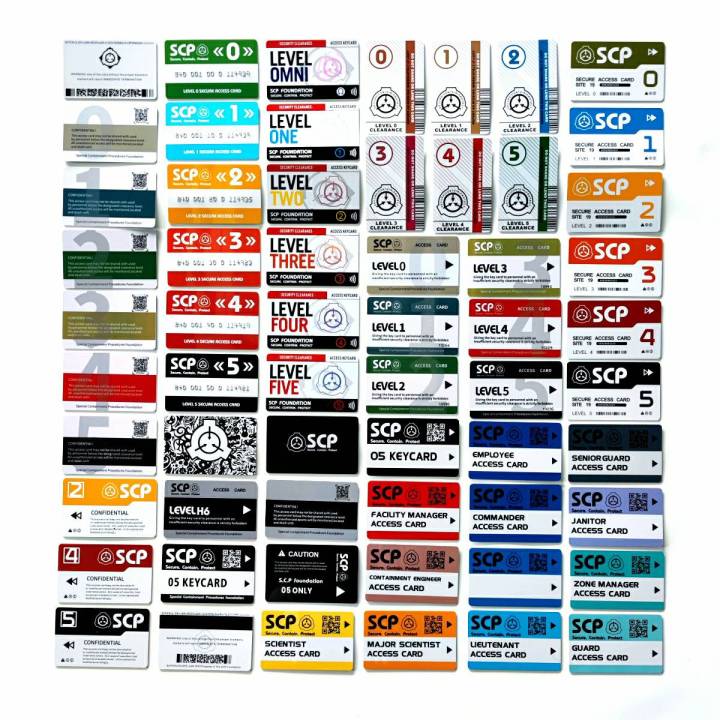 SCP ID keycard ,scp secret foundation cards,Special Logo Cosplay Access ...