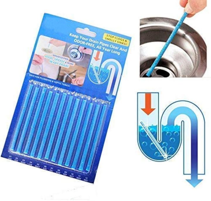 Sani Sticks Drain Cleaner Deodorizer Sticks for Preventing Future Clogs ...