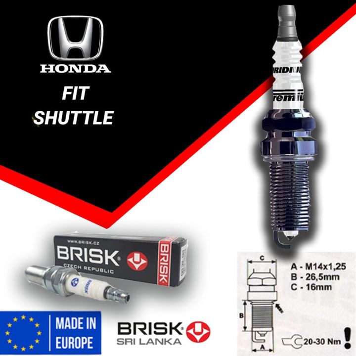 Brisk Spark Plug for Honda Car (1 Piece) - Iridium Honda Fit gp 1 ...
