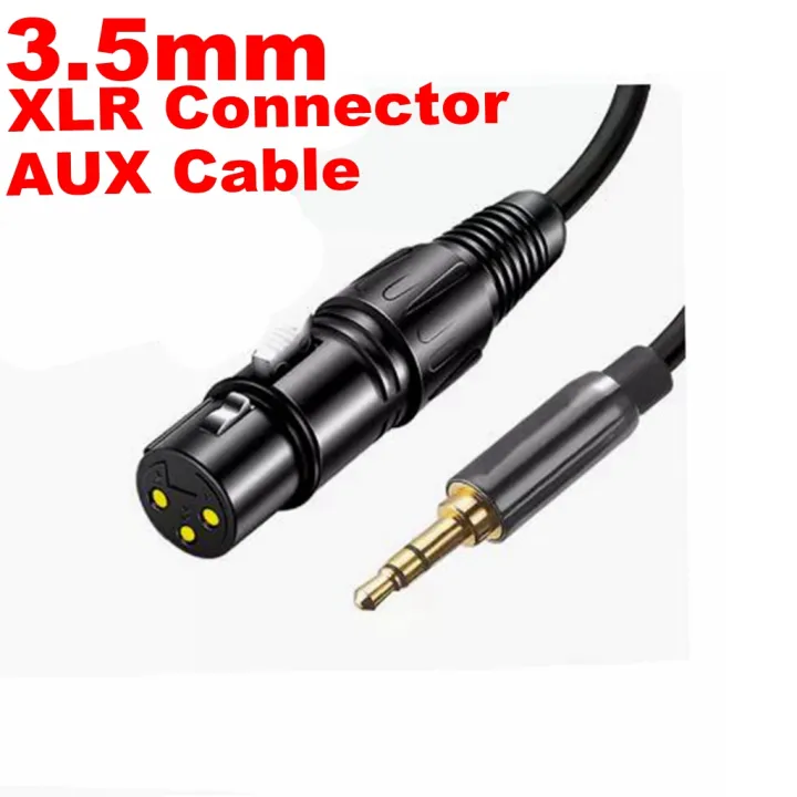 XLR To 3.5mm Microphone Aux Audio HiFi Cable 3.5 Jack Male To XLR ...