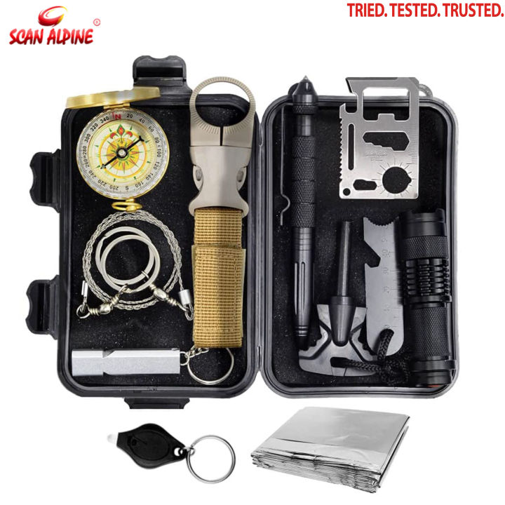 Scan Alpine EDC Survival Tool Kit - 10 Gifts for Men Dad Husband ...