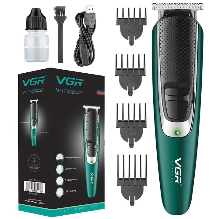 VGR V-176 Professional Rechargeable Hair & Beard Trimmer Shaver Machine ...