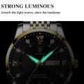 POEDAGAR Men Watch Stainless Steel Top Quailty Luxury Push Button ...