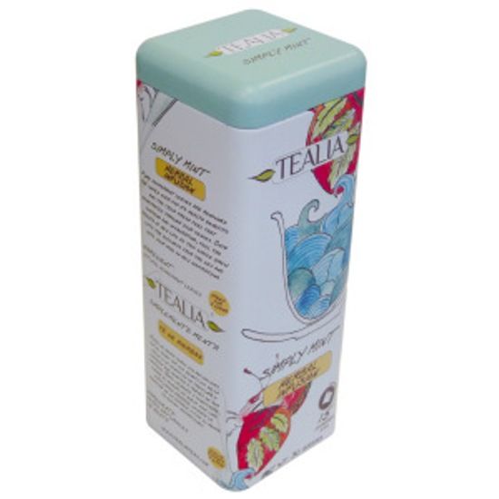 Tealia - Pyramid Tea Bags in Tins-SIMPLY MINT 15 X 2.0 G | Daraz.lk